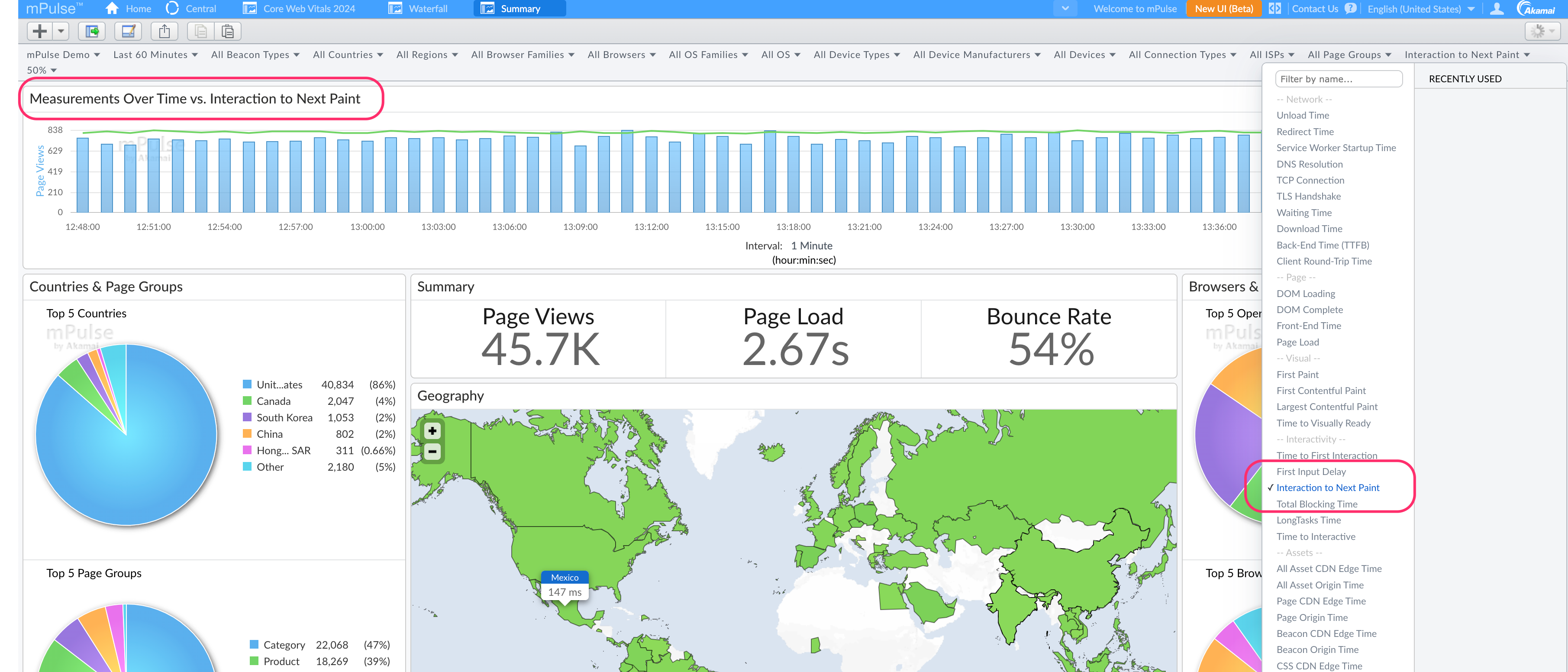 mPulse Feature Release - INP - Akamai mPulse Developer Blog
