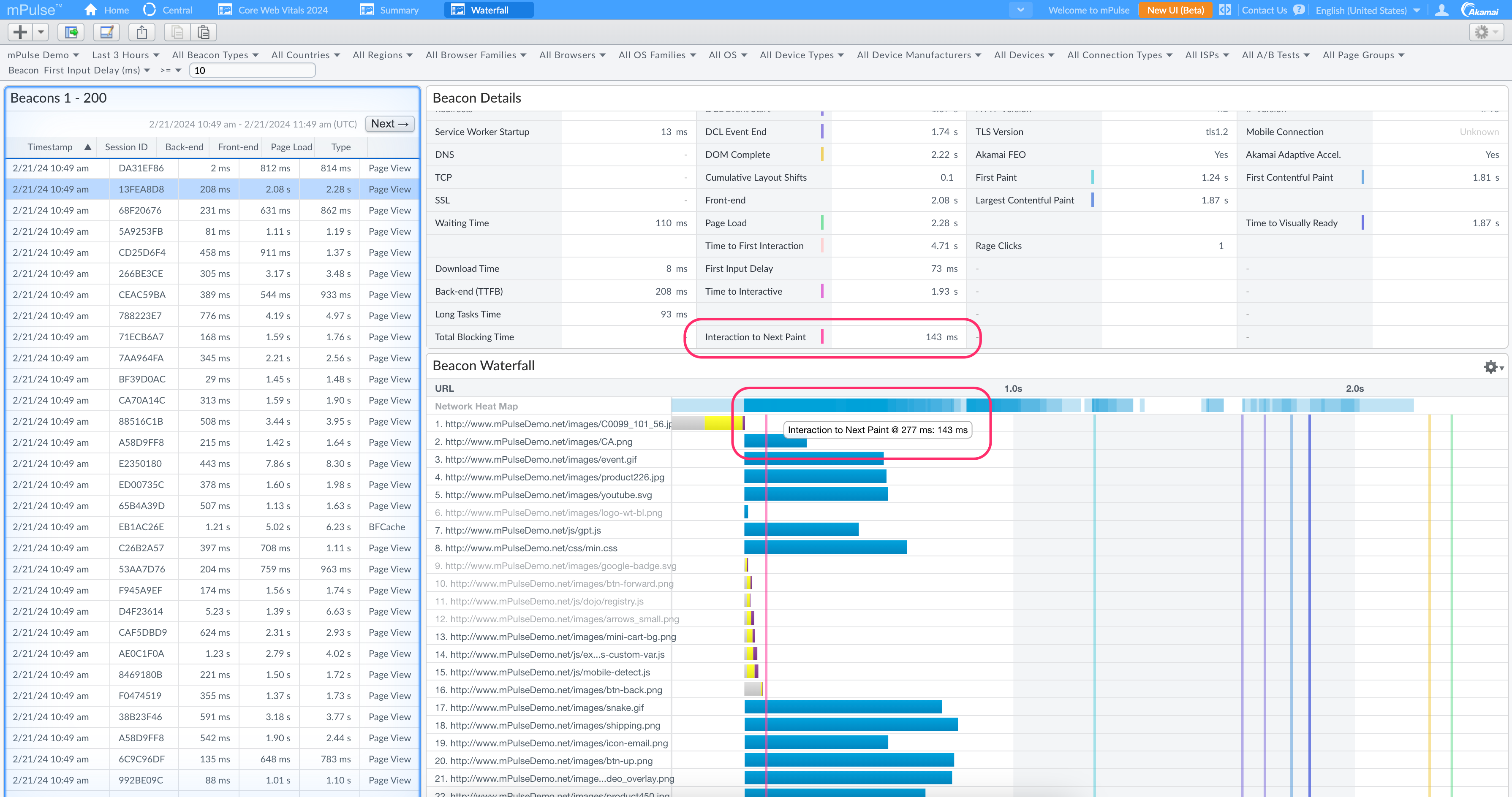 mPulse Feature Release - INP - Akamai mPulse Developer Blog