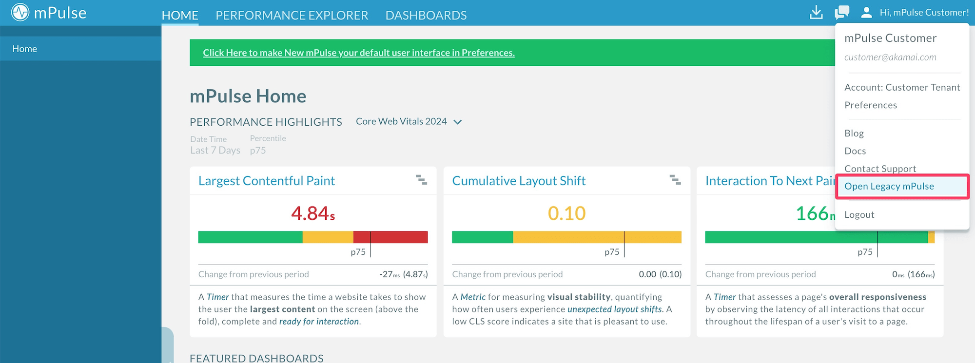 mPulse UI Out of Beta and August 2024 Updates - Akamai mPulse Developer ...