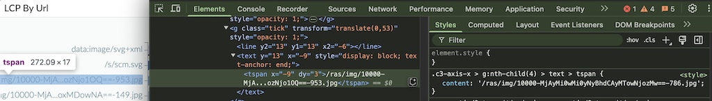 Identifying the full attribution target in CWV Widgets - Akamai mPulse ...